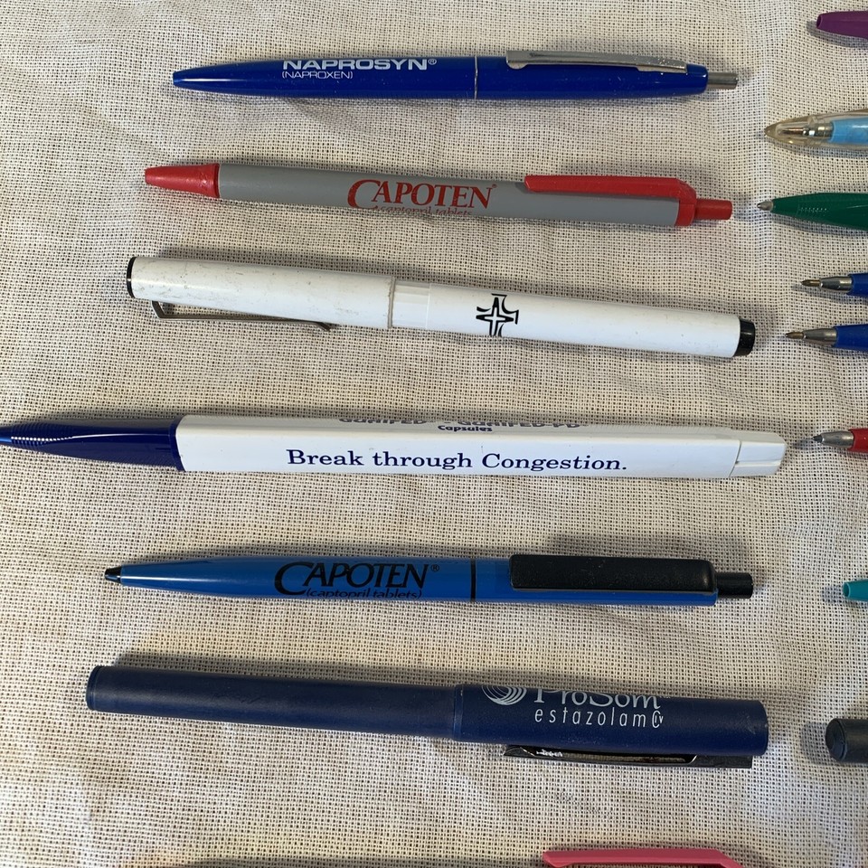 Lot Of Old Advertising Pens Over 40 Pens | eBay