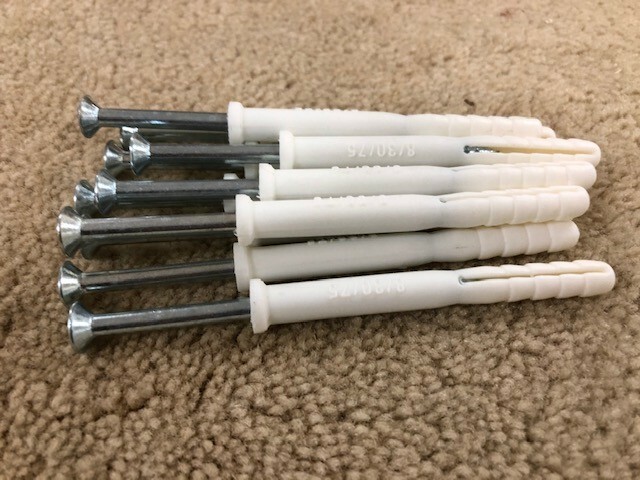 25pcs Concrete Brick 8x60mm Wall Screw Anchor Plugs w Self-tapping ...