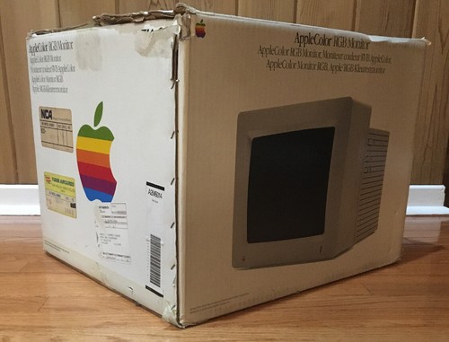 BOX ONLY - Apple Color RGB Monitor ~ Vintage Apple | eBay