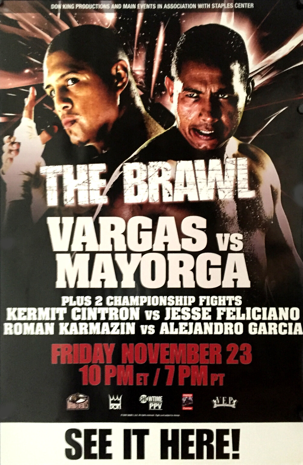 Vintage Original Fernando Vargas vs. Ricardo Mayorga Boxing Fight ...