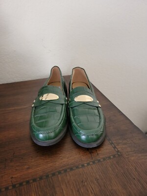 Women's Michael Kors Finley Croc-Embossed Leather Shoes | eBay