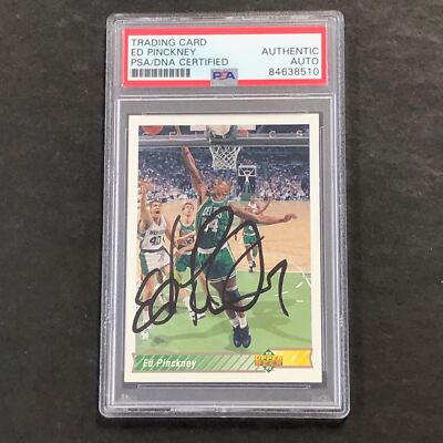 1993-94 Fleer #257 Ed Pinckney Signed Card AUTO PSA Slabbed Celtics | eBay