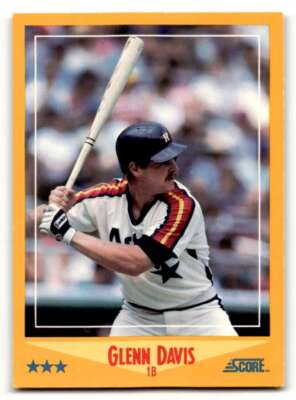 1988 Score #460 Glenn Davis Houston Astros Baseball Cards EX/NM ID ...