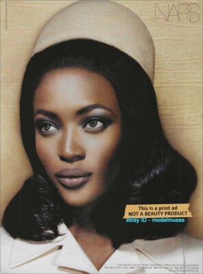 NARS Cosmetics 1-Page Magazine PRINT AD Fall 2004 NAOMI CAMPBELL | eBay