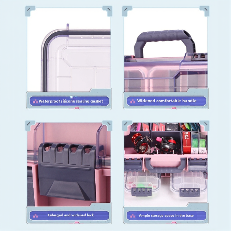 Easy Access Fishing Tackle Box with Customizable Layout Using Removable ...