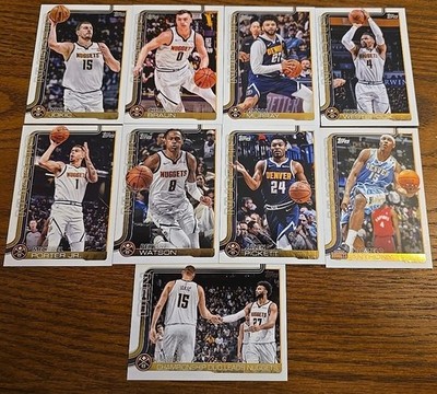 Denver Nuggets 2025-26 Topps Basketball Team Set - 9 Cards | eBay