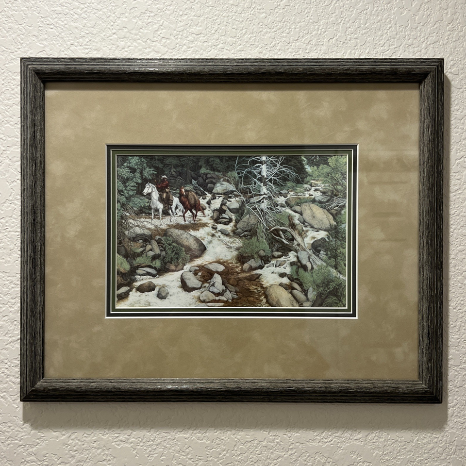 THE FOREST HAS EYES Bev Doolittle Beautifully Matted & Framed Hardwood ...