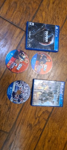 Ps 4 Game Lot Red Dead 2 Disc,madden 17 No Cases Titan Fall,mass Effect ...