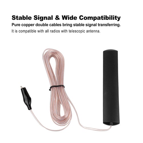 Get Stronger Radio Signal Strength with Indoor FM Stereo Antenna Signal ...