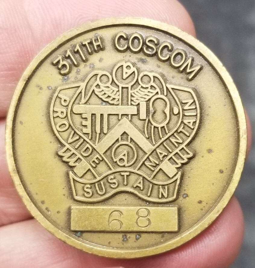 vtg Army Commanding General 311th COSCOM Challenge Coin Provide Sustain ...