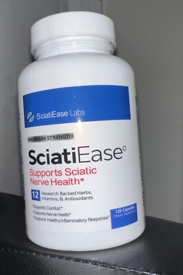 SciatiEase Labs Sciati Ease Sciatic Nerve Formula 120 Capsules - New ...