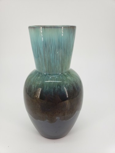 VINTAGE STUDIO ART POTTERY DRIP GLAZE VASE BY RIES. BEAUTIFUL VASE VS1 ...