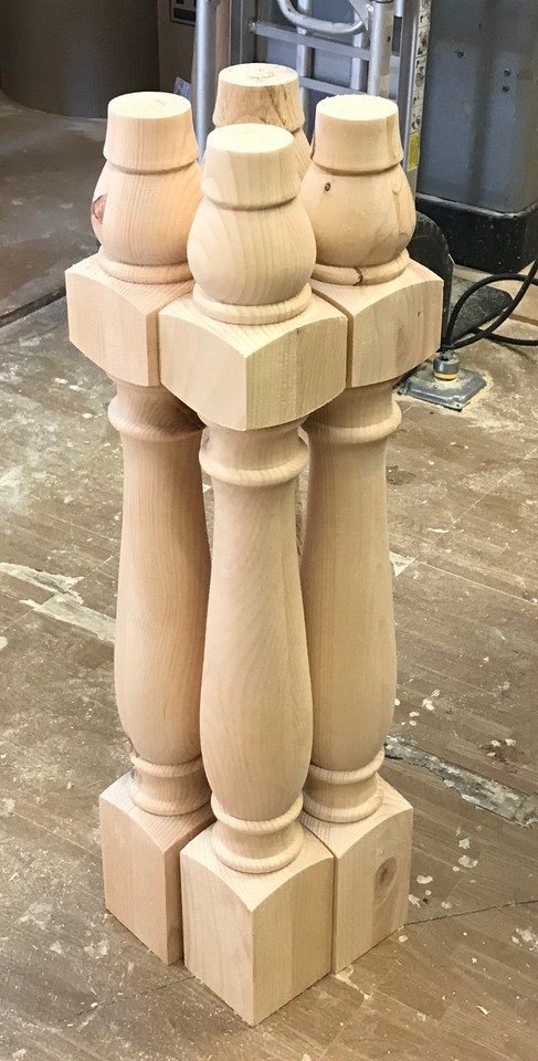 29" x 3.5" wood Pine Italian Table Legs | eBay