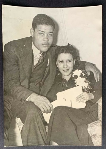1939 Type 1 Original Photo Joe Louis & Wife Day After John Henry Lewis ...