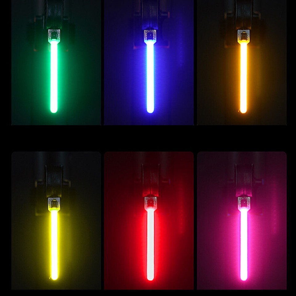 Bike Rear Light Photon Drop Warning Lamp Waterproof Rechargeable LED ...