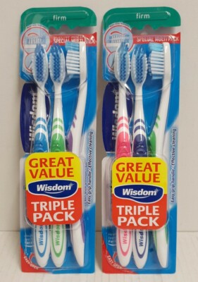 Wisdom regular plus toothbrushes pack of 3 firm brushes 5028763007598 | eBay UK