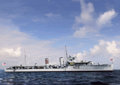 HMS ACASTA - LIMITED EDITION ART (25) | eBay UK