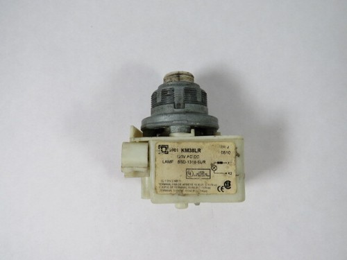 Square D 9001KP38LR Red LED Pilot Light Assembly 120VAC/DC No Cap USED ...