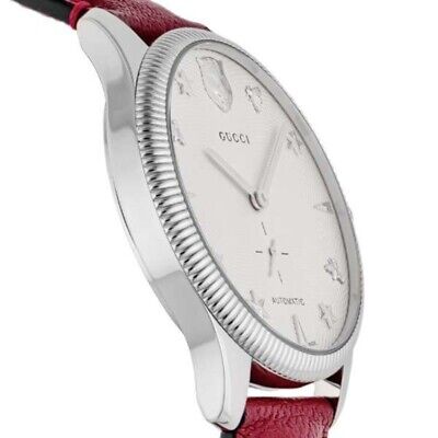 Gucci YA126346 G-Timeless Red Leather Band Automatic Men's Gucci YA126346 G-Timeless Red Leather Band Automatic Men's