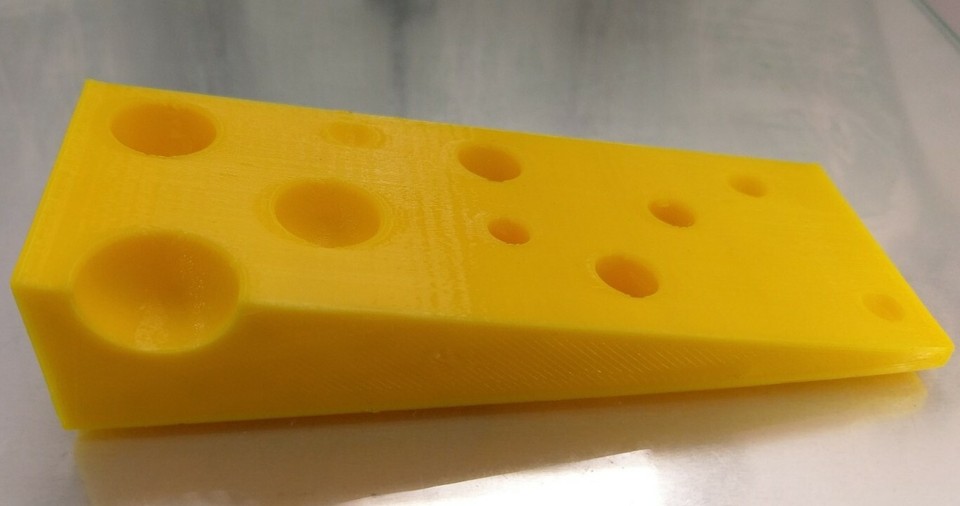 Yellow Cheese Door Wedge Door Stopper - Made in England | eBay UK