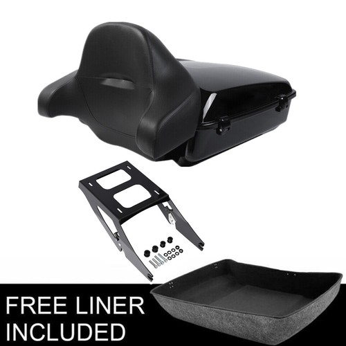 Chopped Trunk Backrest Mount Fit For Harley Tour Pak Sport Glide FLSB ...