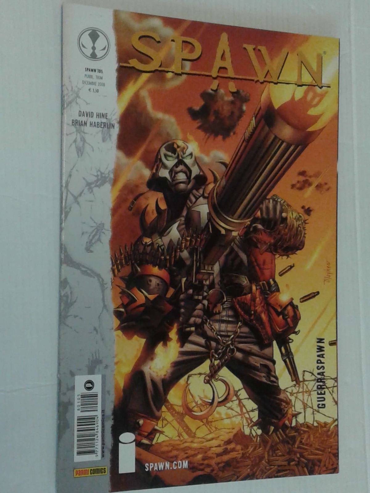 SPAWN- N° 105 c- SPILLATO- ANNO 2008- DI: DAVID HINE- EDIZIONI-PANINI COMICS | eBay