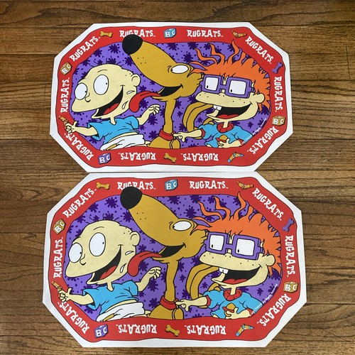 Vtg 1997 Rugrats Place Mat Nickelodeon Viacom Chucky Tommy 90s Cartoon ...