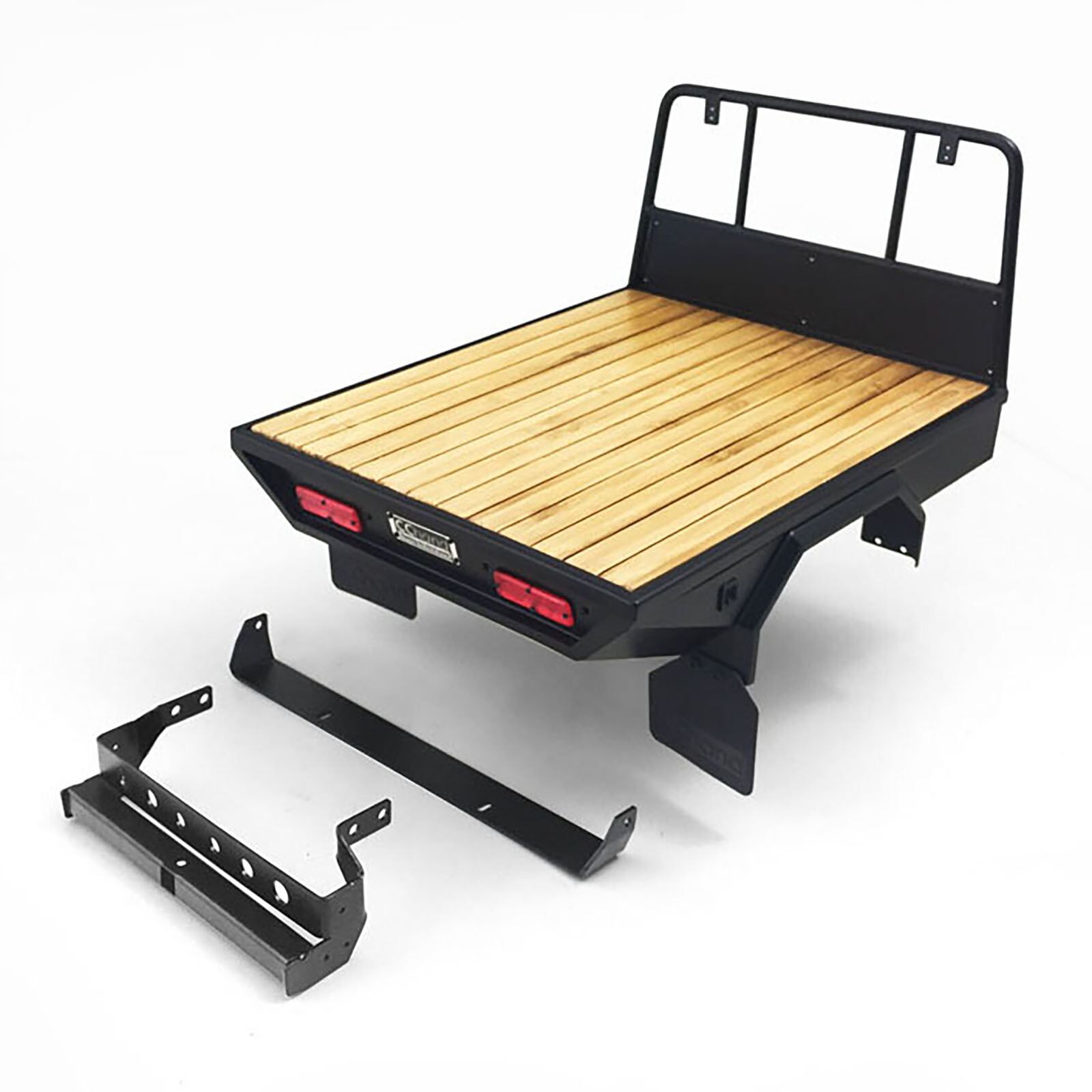 Metal+Wood Rear Bed Plank Back Bucket for 1/10 killerbody LC70+RC4WD ...