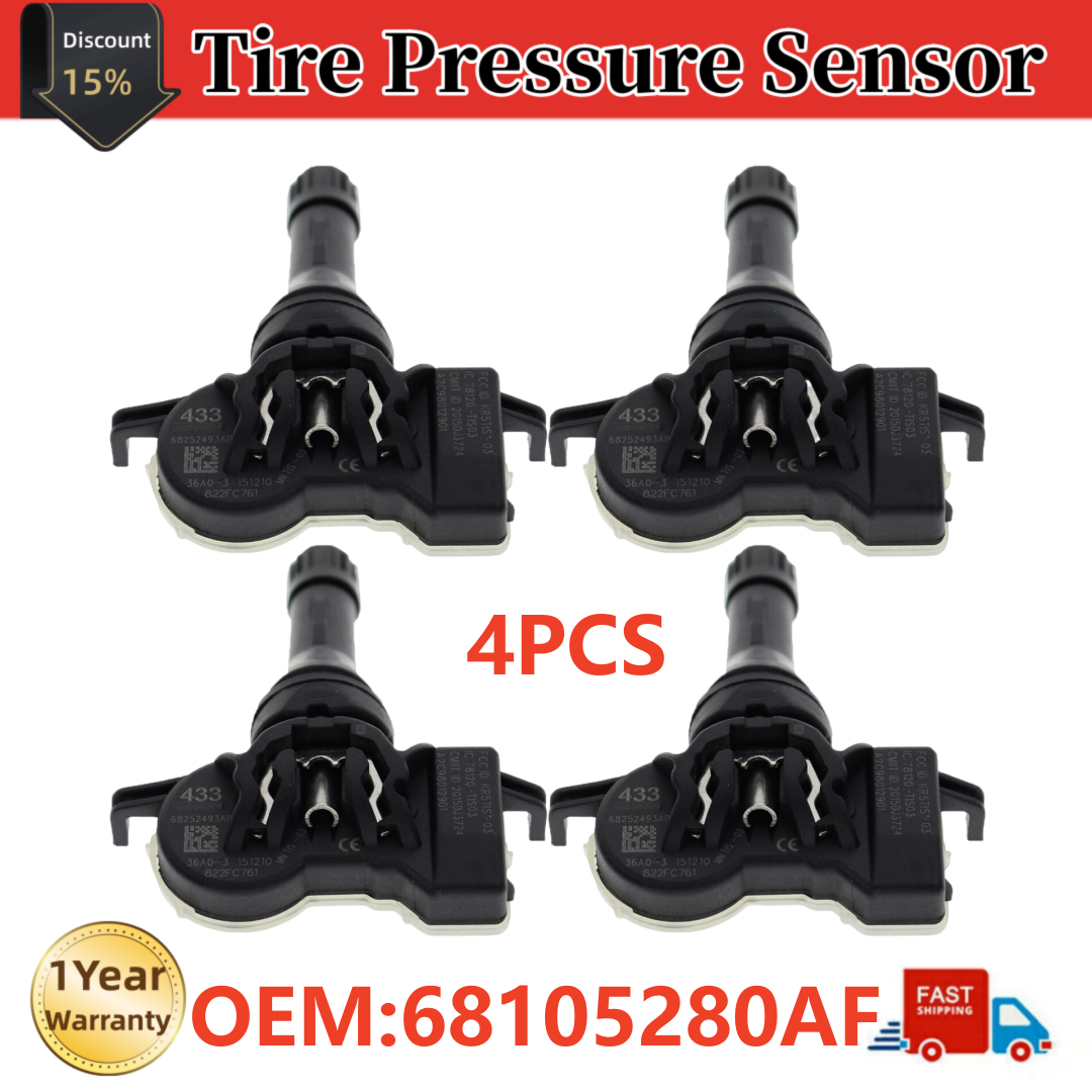 4x Mopar TIRE PRESSURE SENSOR TPMS For Jeep Renegade Dodge Chrysler ...