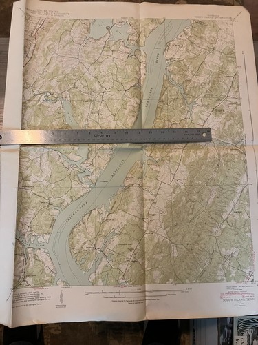 1939 Soddy Island Map Tennessee Valley Authority | eBay
