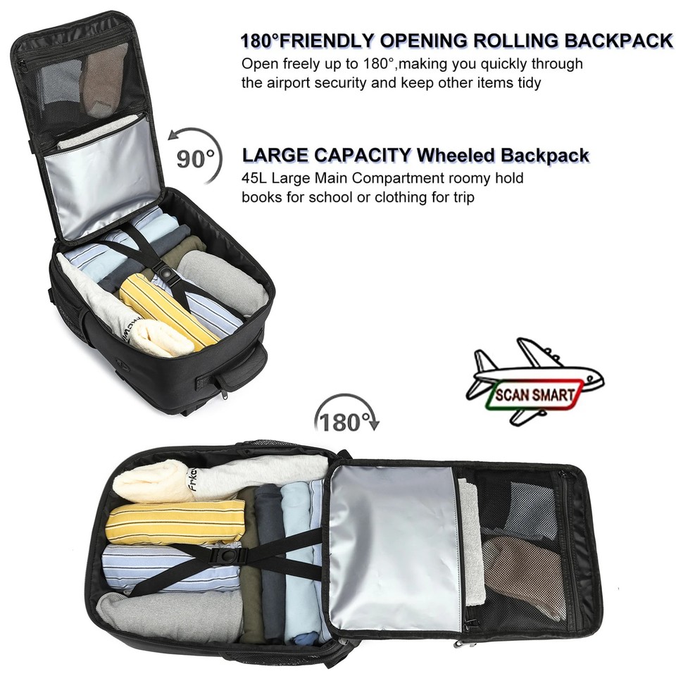 Travel Backpack 40x20x25 Cabin Size Laptop Bag School Carry On ...