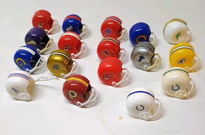 17 VTG NFL Miniature Plastic Football Helmets Gumball Chiefs Packers ...