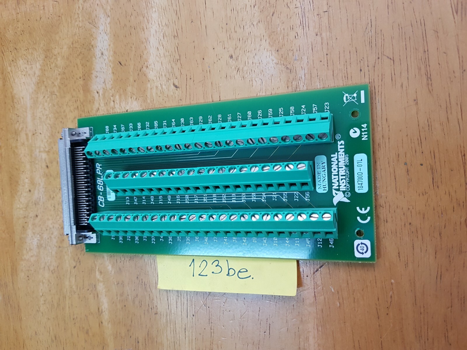 National Instruments NI CB-68LPR breakout board pcb 68 pin SCSI | eBay UK