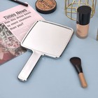 Hand Mirror Hand Held Mirror Electroplate Mirror Sliver Square L | eBay