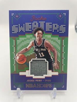 2021-22 Panini NBA Hoops Rookie Sweaters #RSW-JP Joshua Primo, Spurs | eBay