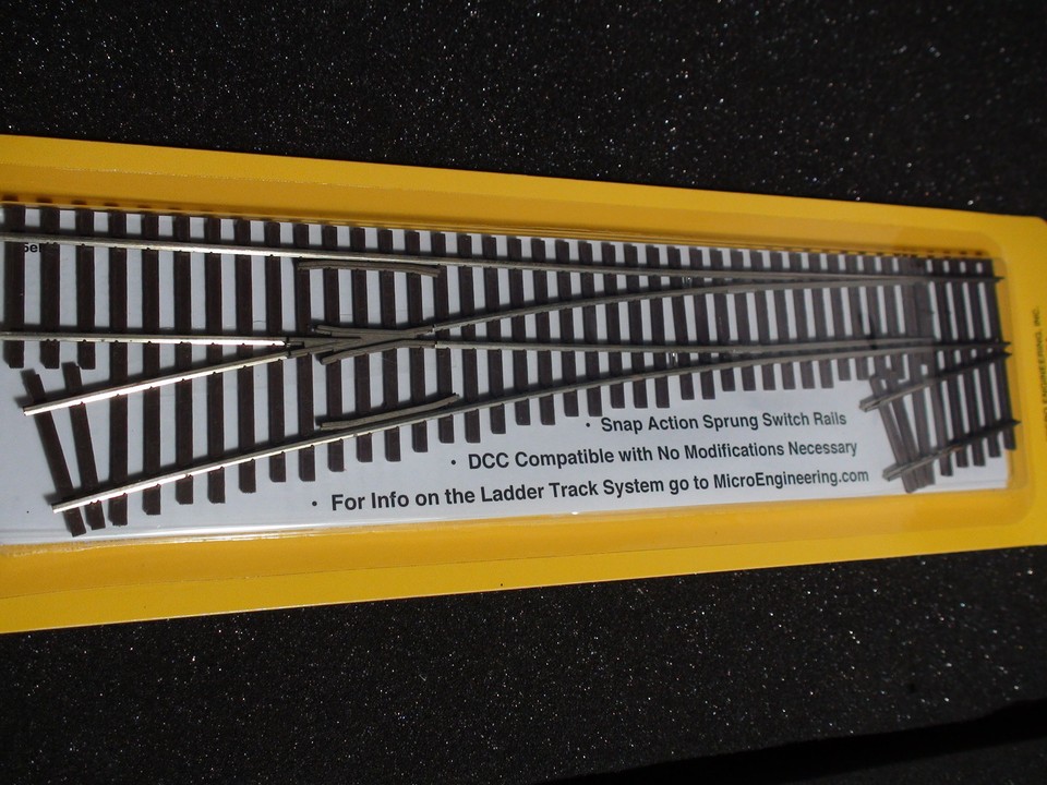 Micro- Engineering #14-818 HO LADDER TRACK SYSTEM TURNOUT LH #5e Code ...