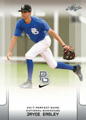 JAYCE EASLEY 2017 LEAF "1ST EVER PRINTED" PERFECT GAME ROOKIE CARD #226 ...