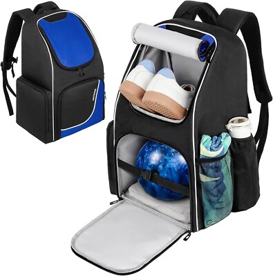 Bowling Backpack, Bowling Ball Bag for Single Ball and Bowling ...