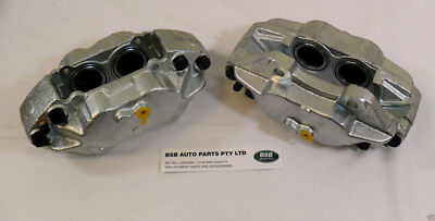 300TDI FRONT BRAKE CALIPERS (2) SOLID DISCS for LAND ROVER DEFENDER 90 ...