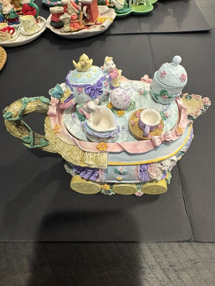 Miniature Tea Set Novelty Holiday Theme Resin 11 Mini Tea Sets ...