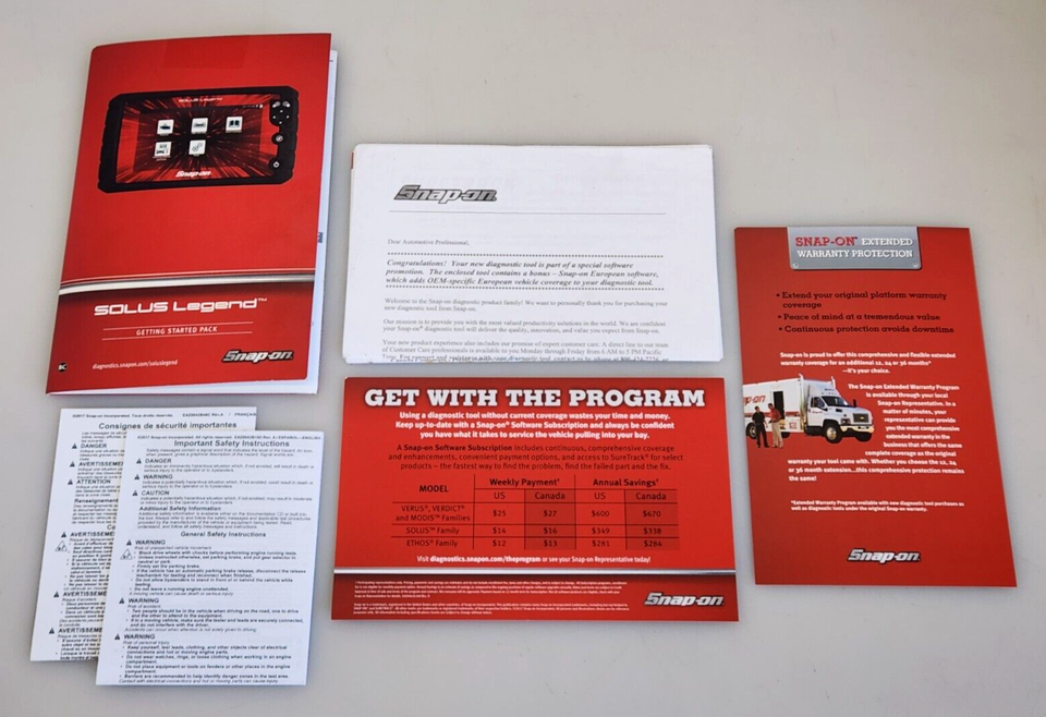 Snap-On Solus Legend EESC336 Full-Function Diagnostic Scanner Tool 23.2 ...