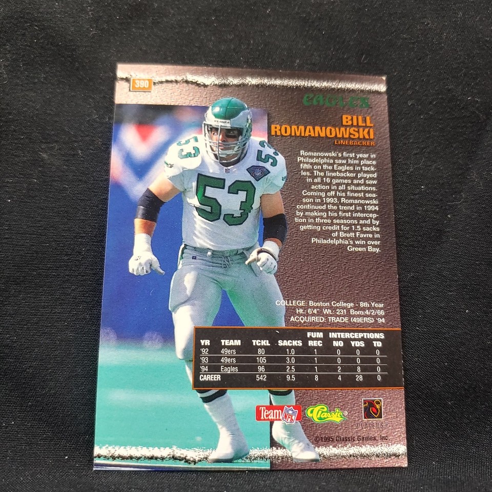 1995 Pro Line #390 Bill Romanowski | eBay UK