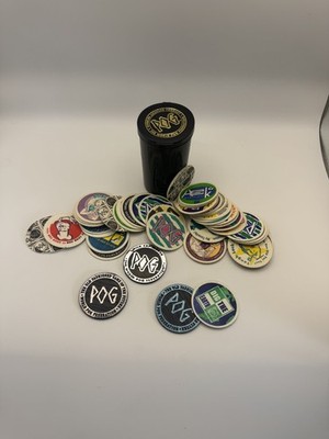50 Pogs + 3 Slammers + Pog Tube 1990s Retro Nostalgia! Milk Cap Pog ...