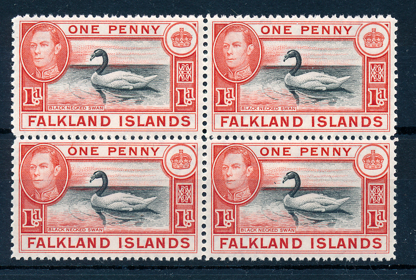 FALKLAND ISLANDS 1938 DEFINITIVES SG147a (1 penny) BLOCK OF 4 MNH | eBay