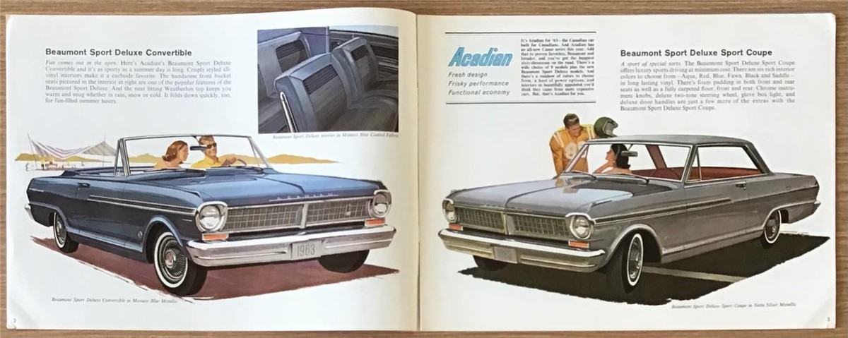 1963 Acadian Beaumont Old Cars Canada: 1962 Acadian