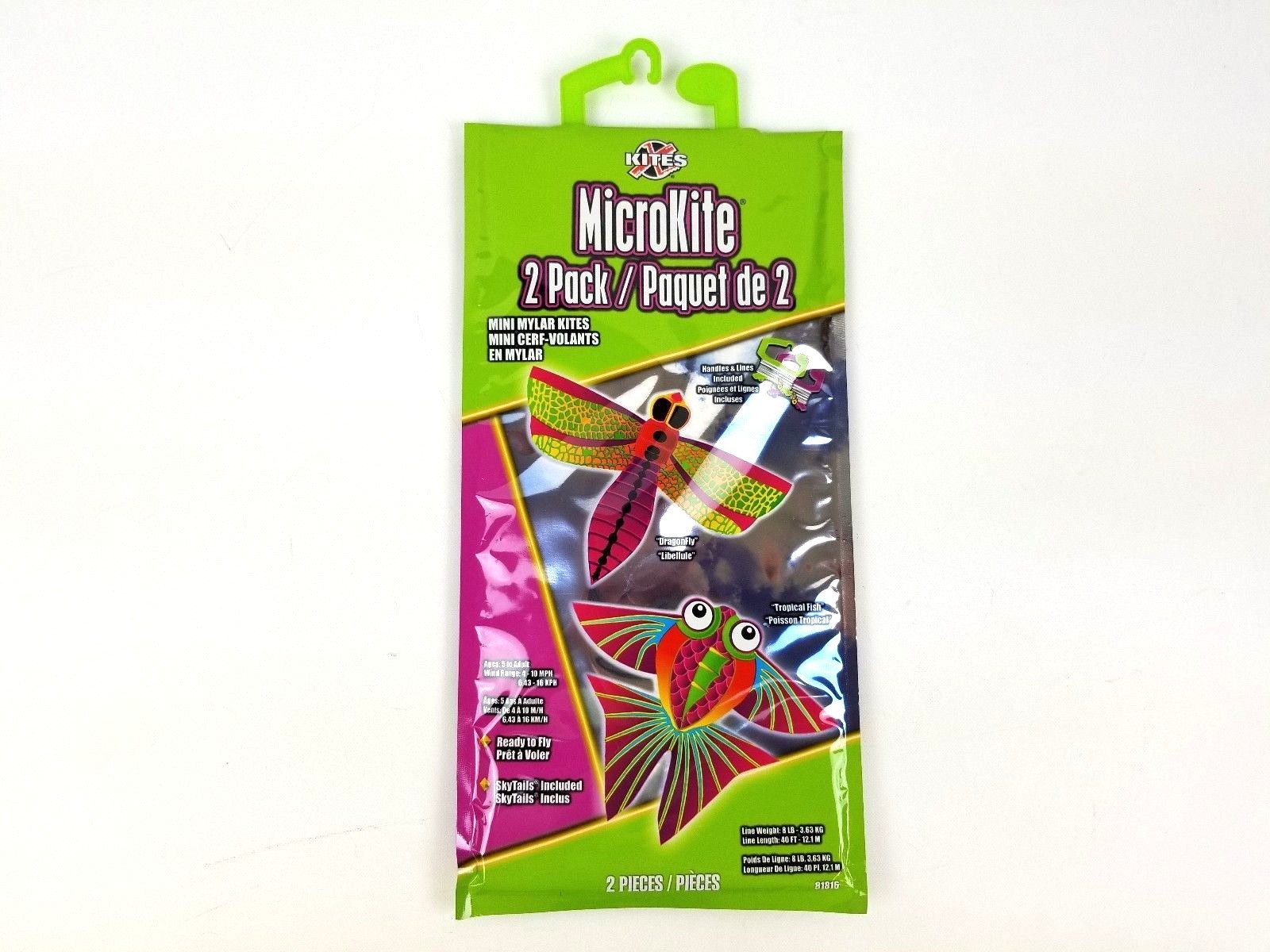 Microkite Mini Mylar Dragonfly & Tropical Fish X Kites New Package | eBay