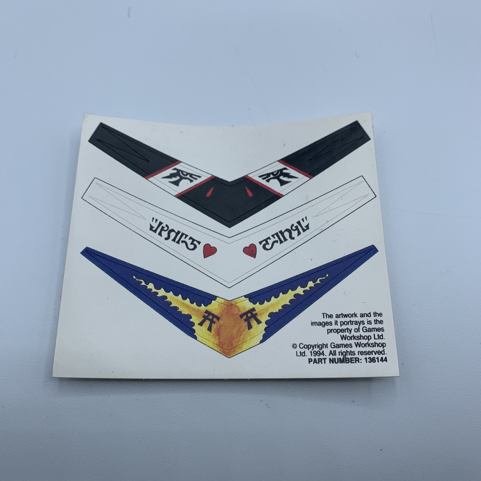 Warhammer 40k Eldar Jetbike Standard Flags Sticker Banner Bits Games ...