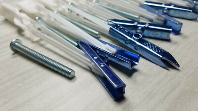 10 Strap Toggles 1/4" Holds 80lbs Drywall Holds 330lbs Block Walls up ...