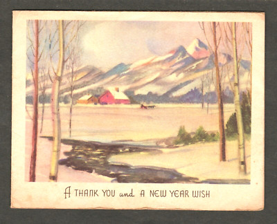 VINTAGE NEW YEAR'S CARD 1950's | eBay