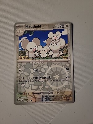 Reverse Holo Maushold 161/198 Uncommon Scarlet Violet Base Set Pokemon ...
